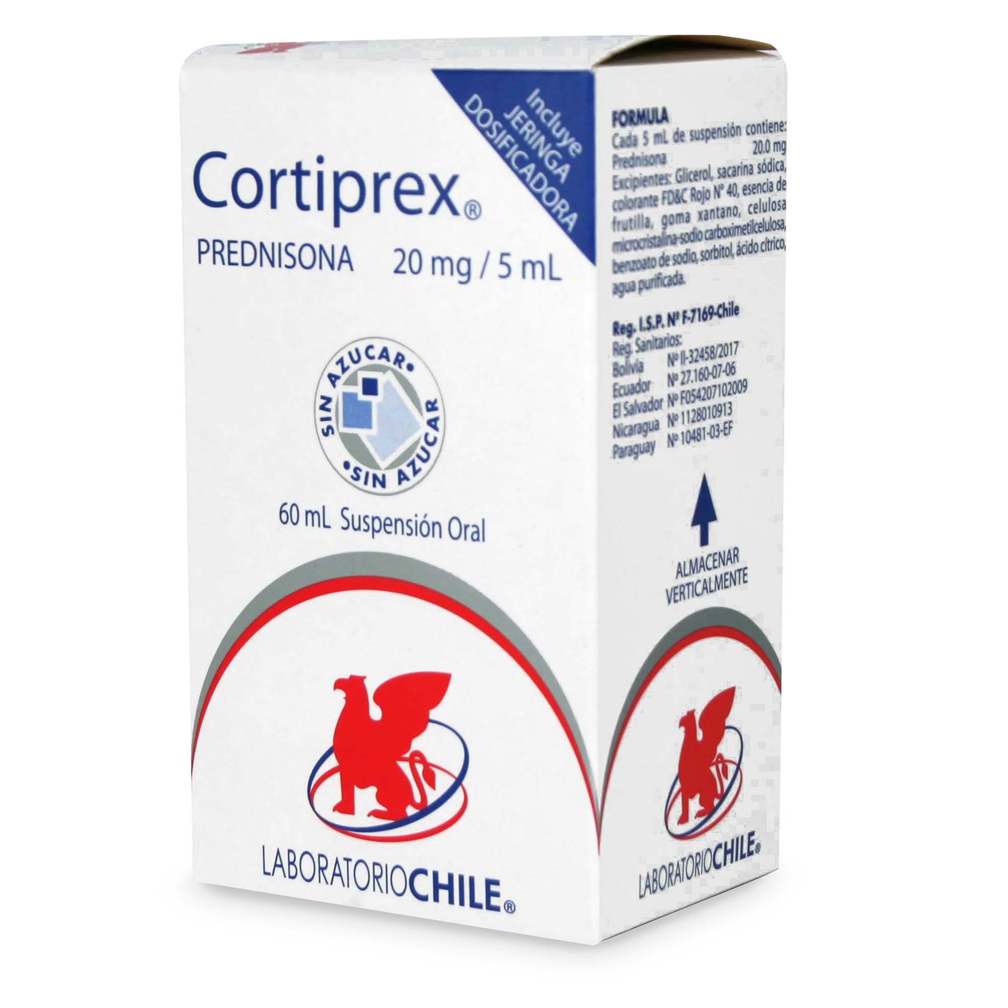 Cortiprex Prednisona 20 mg/5ml Suspensión 60 mL - FarmaCompara