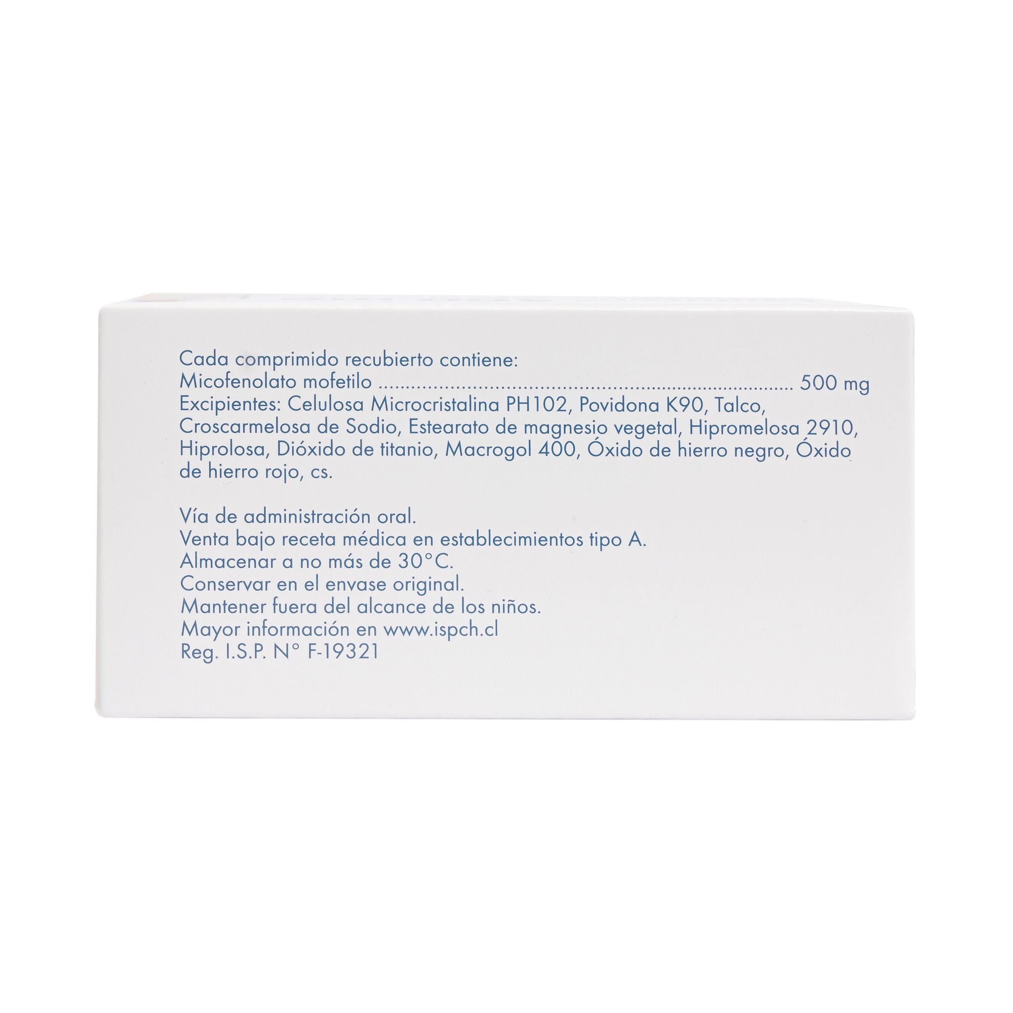 Lamucon Micofenolato Mofetilo 500 mg 50 Comprimidos Recubiertos | Cruz ...