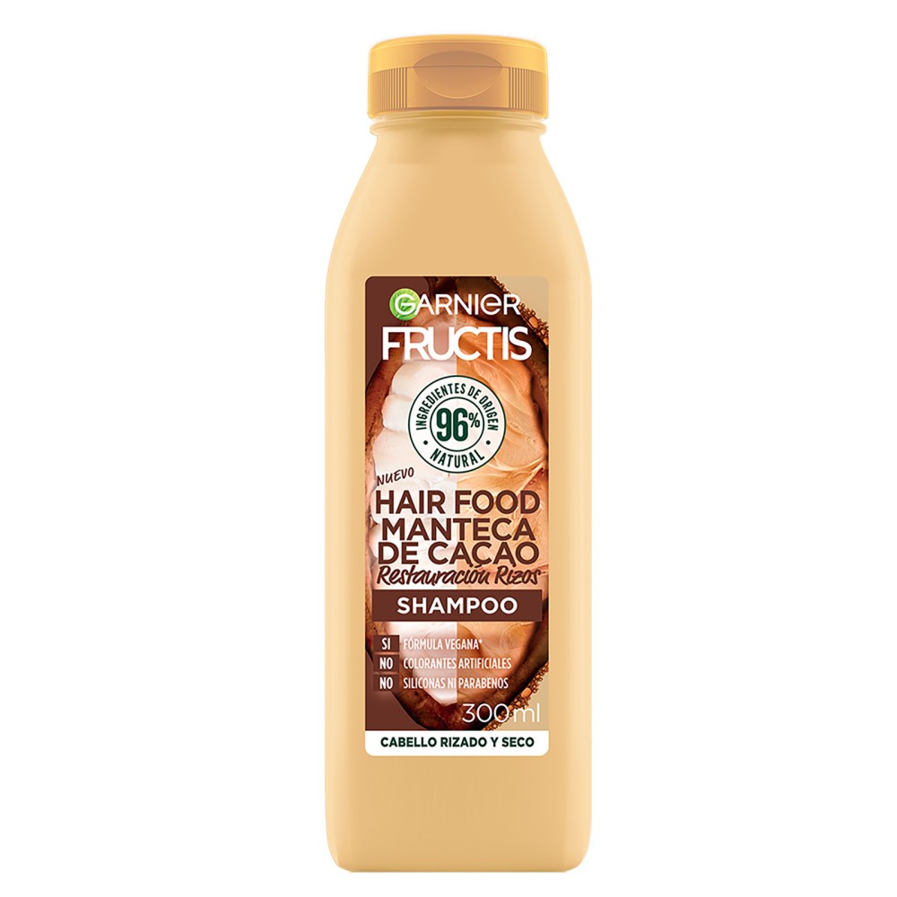 Shampoo Restauración Rizos Fructis Hair Food Cacao 300ml | Cruz Verde