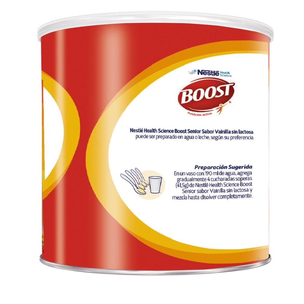 Alimento En Polvo Boost Senior Sin Lactosa Sabor Vainilla 740gr | Cruz ...
