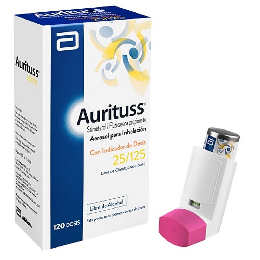 Aurituss Salmeterol 25 mcg Inhalador 120 Dosis | Cruz Verde