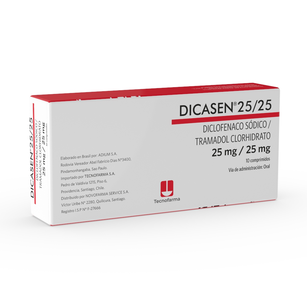 Diclofenaco Sodico/Tramadol Clorhidrato 25-25 Comprimidos | Cruz Verde