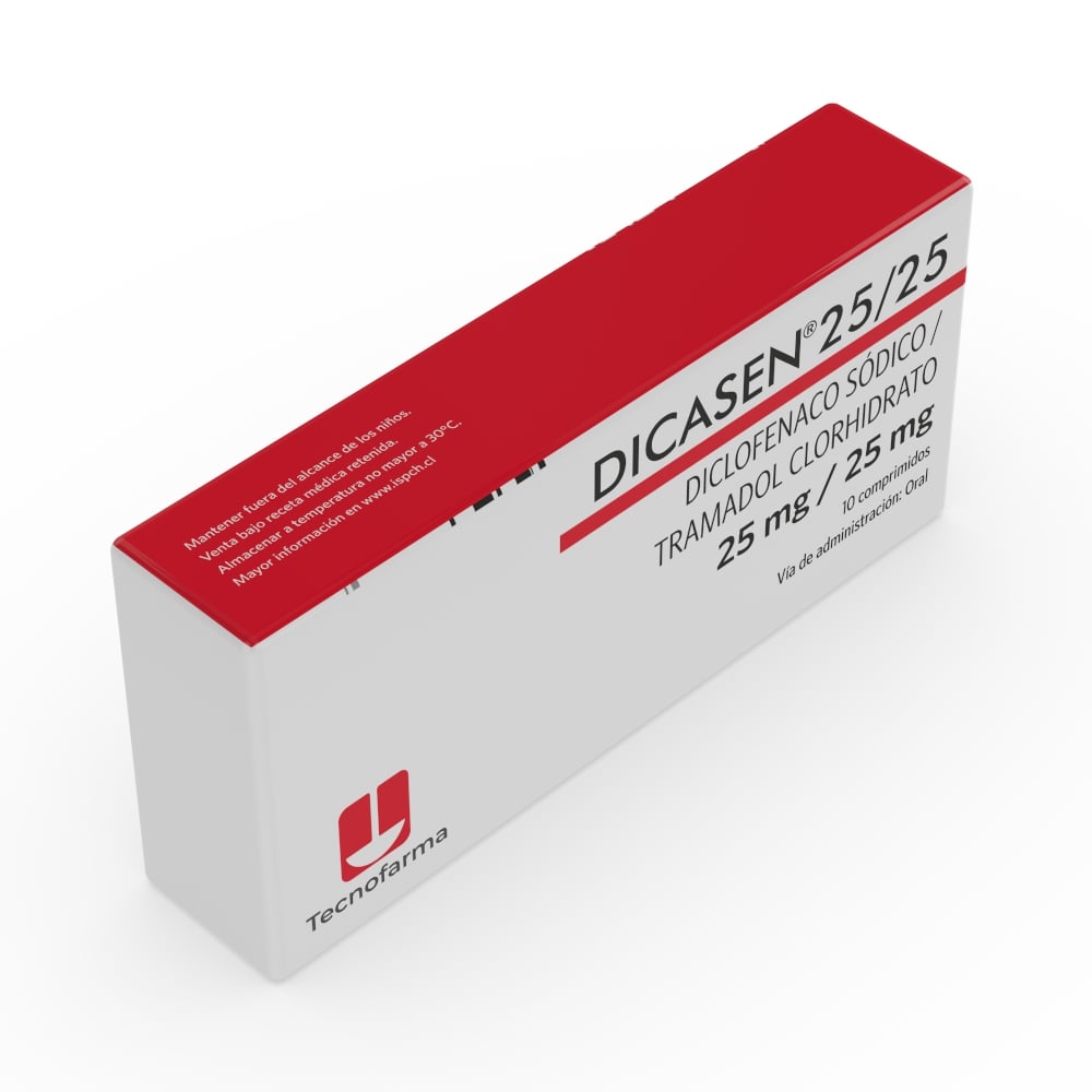 Diclofenaco Sodico/Tramadol Clorhidrato 25-25 Comprimidos | Cruz Verde