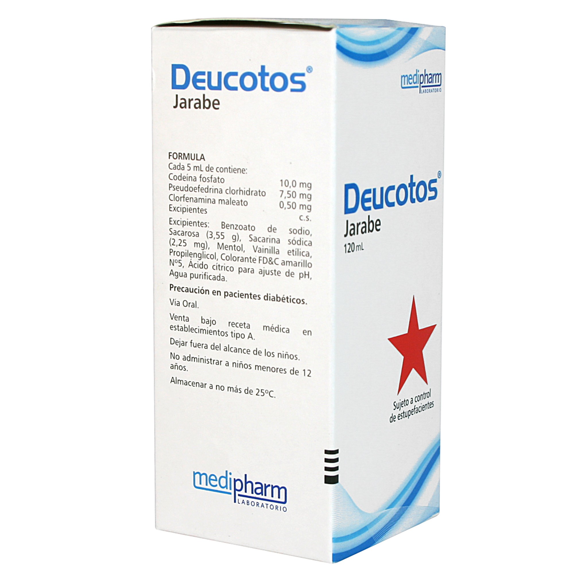 Deucotos Codeina 7,5 mg / 5 mL Jarabe 120 mL | Cruz Verde