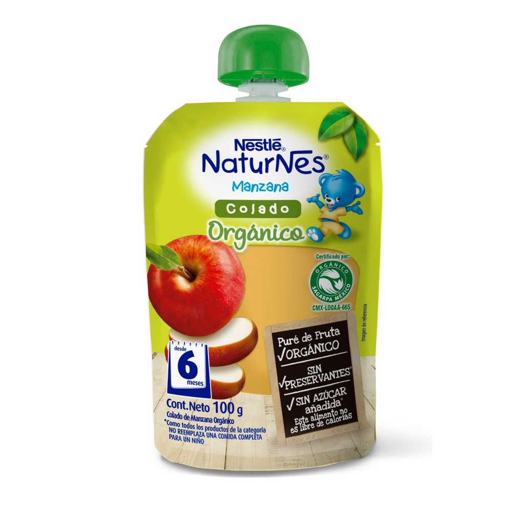 Compota Orgánica Manzana 100g | Cruz Verde