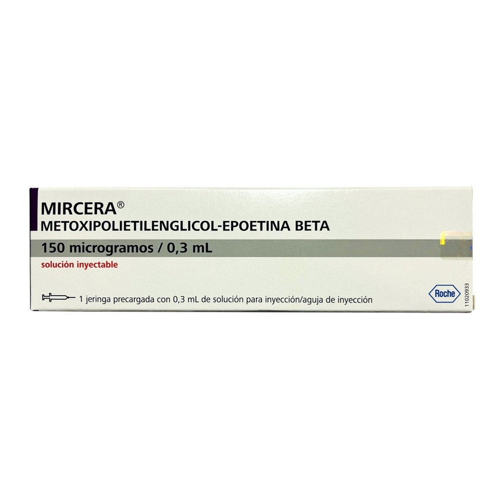 Mircera Epoetina Beta 150 mcg / 0,3 mL 1 Jeringa Prellenada | Cruz Verde