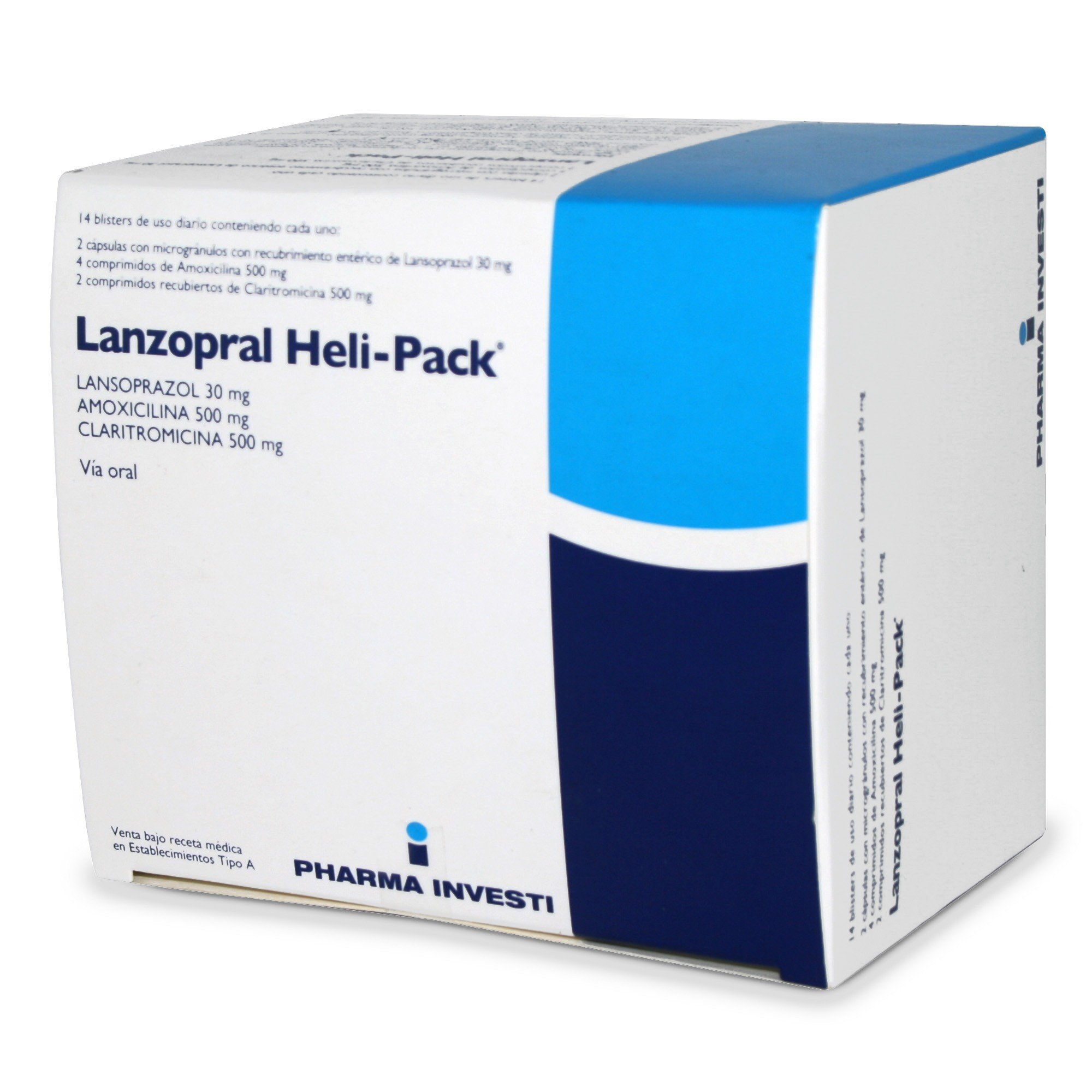 Lanzopral Heli-Pack Lansoprazol 30 mg Amoxcicilina 500 mg ...