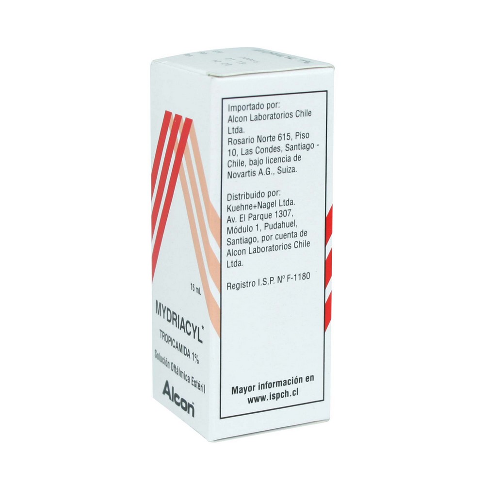 Mydriacyl Tropicamina 1% Solución Oftálmica 15 mL | Cruz Verde