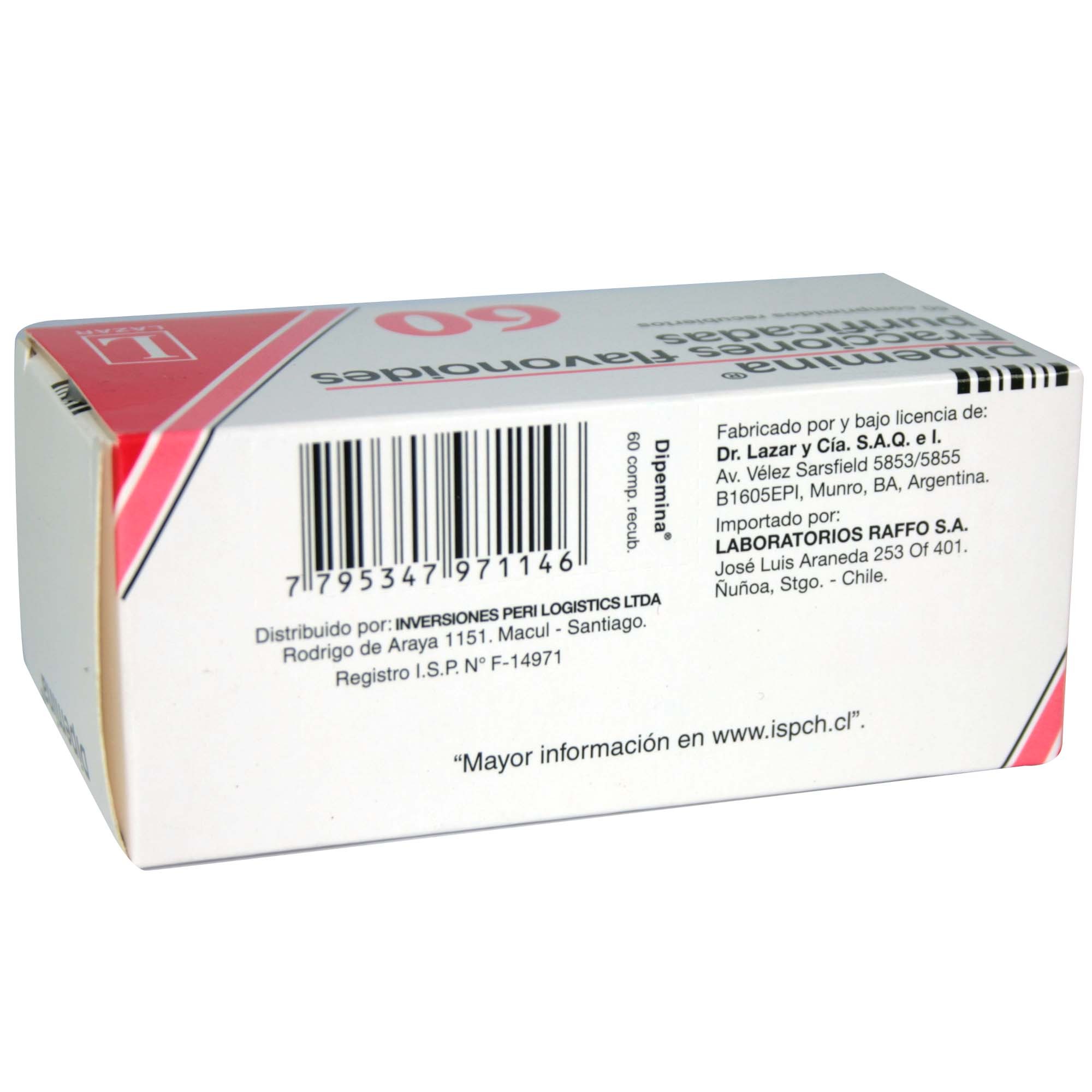 Dipemina Diosmina 450 mg 60 Comprimidos | Cruz Verde