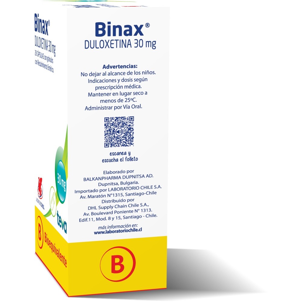 Binax 30 mg 28 Capsulas Con Granulos Recubrimiento Enterico | Cruz Verde