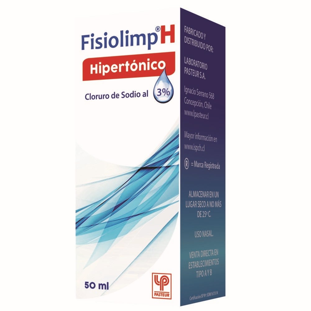 Fisiolimp H Hipertónico Cloruro De Sodio Solución Nasal 50 mL | Cruz Verde