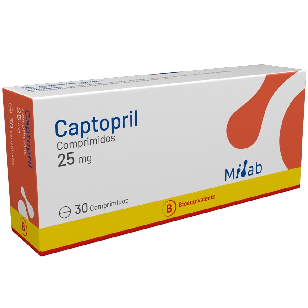 Captopril 25 mg x 30 Comprimidos MINTLAB - FarmaCompara
