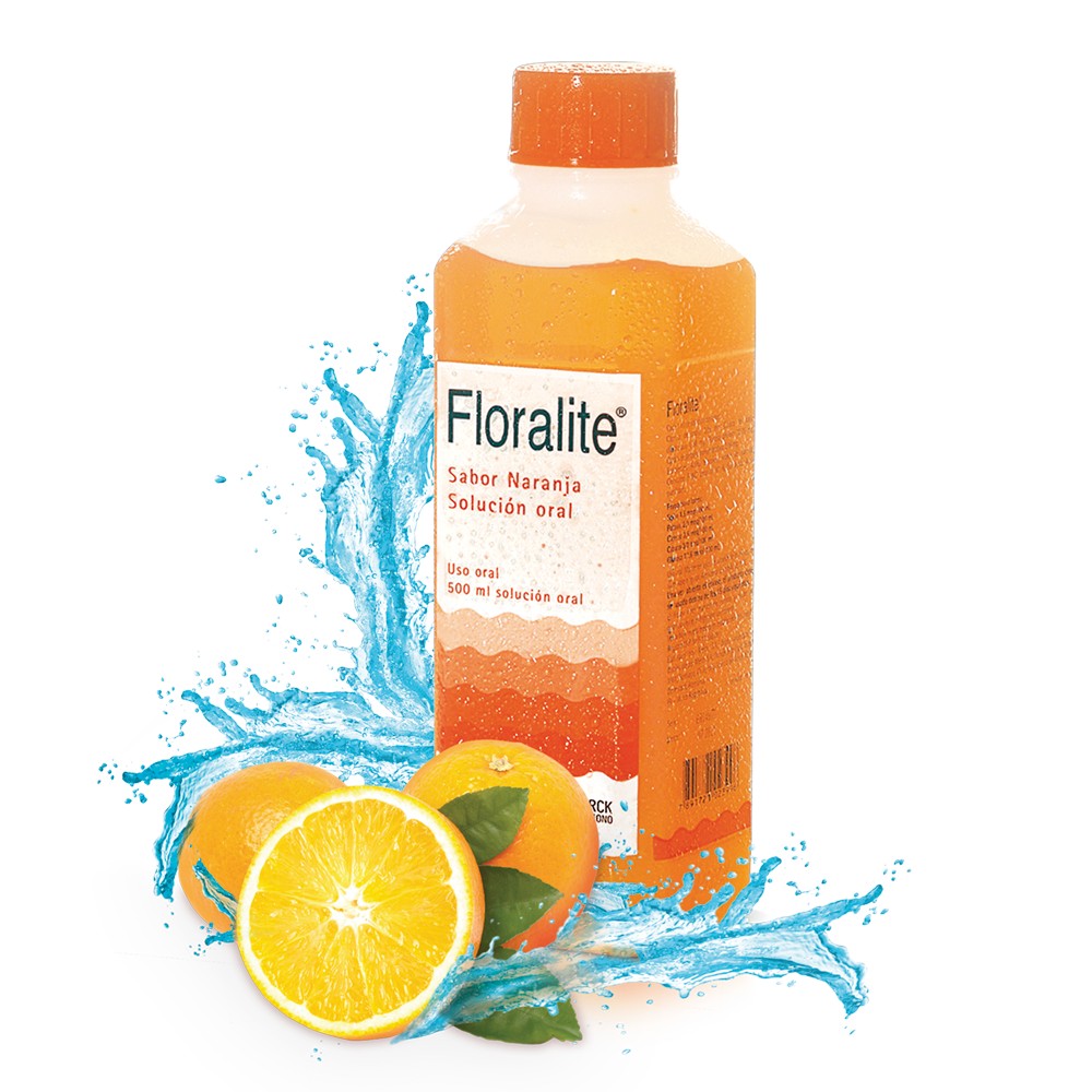 Floralite Sodio 20 mEq / L Solución Oral 500 mL Sabor Naranja | Cruz Verde