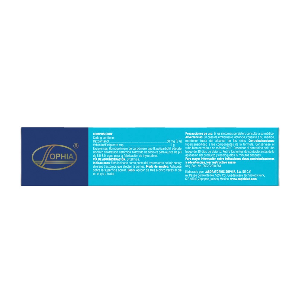 Aquadran Dexpantenol 5% Gel Lubricante Ocular 10g | Cruz Verde