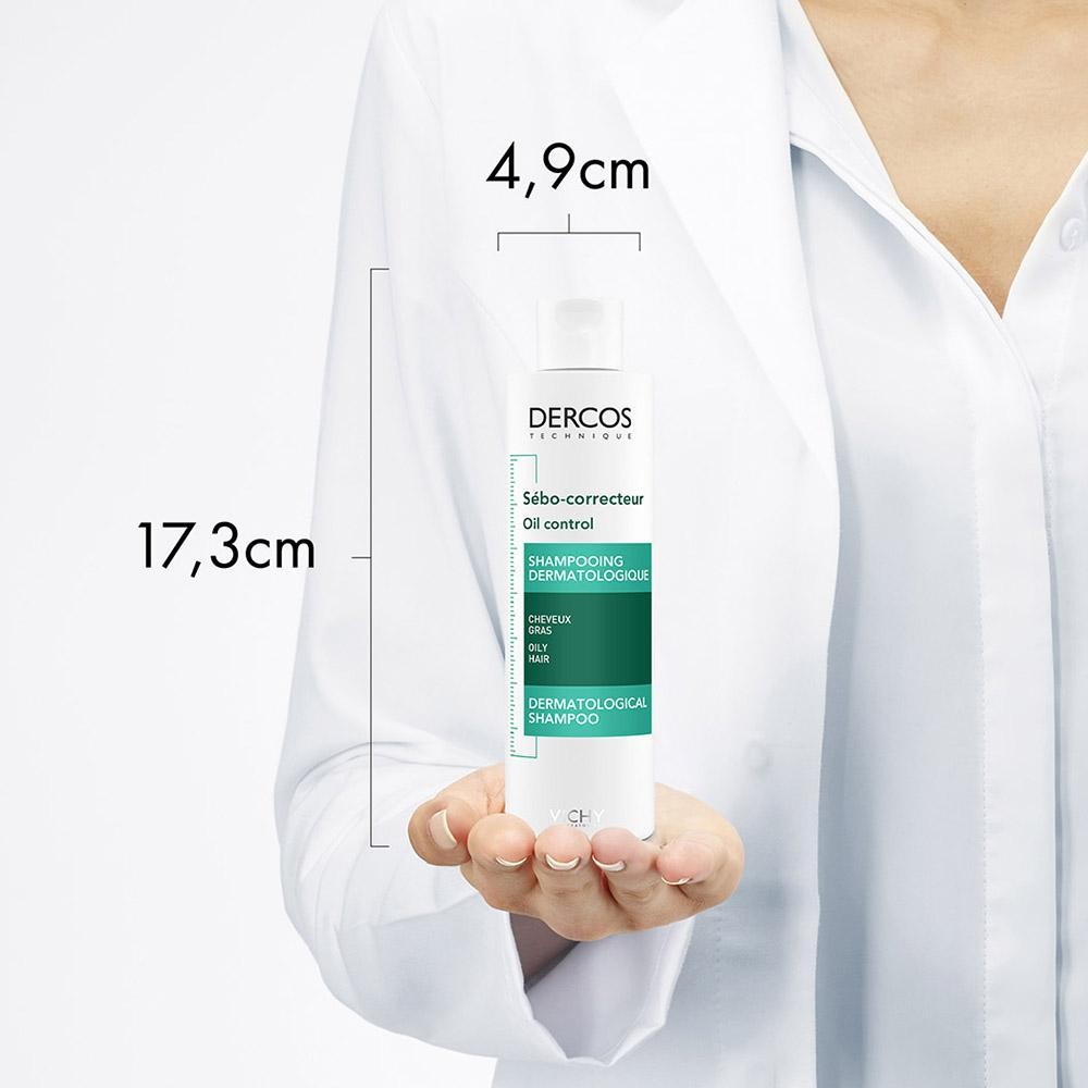 Dercos Shampoo Sebo-Corrector 200 mL. | Cruz Verde