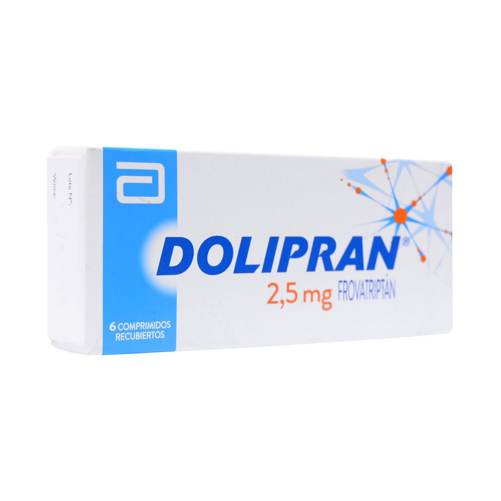 Dolipran Frovatriptan 2,5 mg 6 Comprimidos | Cruz Verde