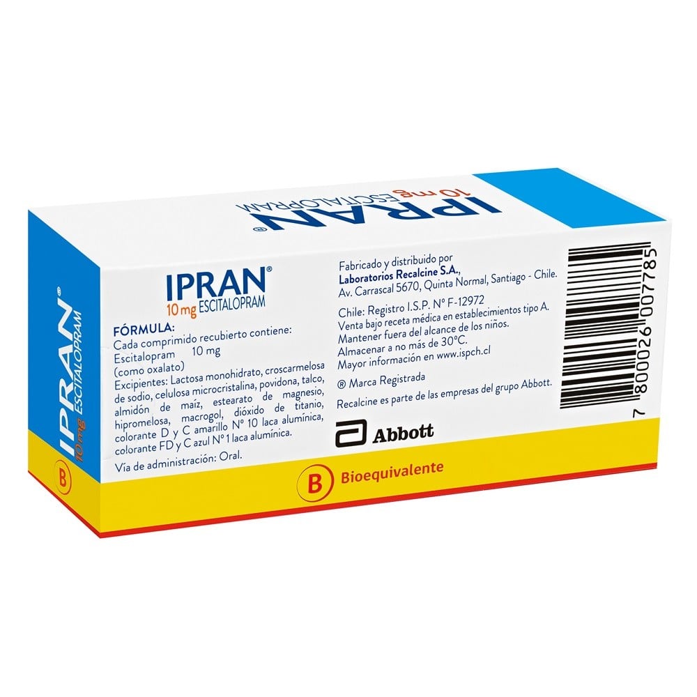 Ipran 10 mg 40 Comprimidos Recubiertos | Cruz Verde