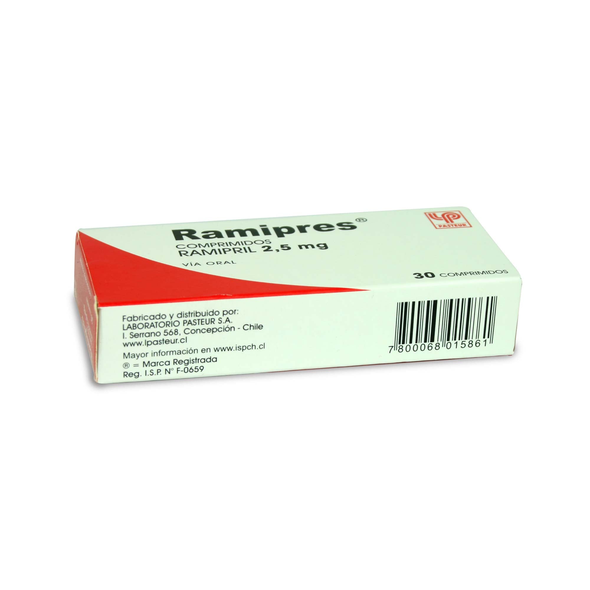 Ramipres Ramipril 2,5 mg 30 Comprimidos | Cruz Verde