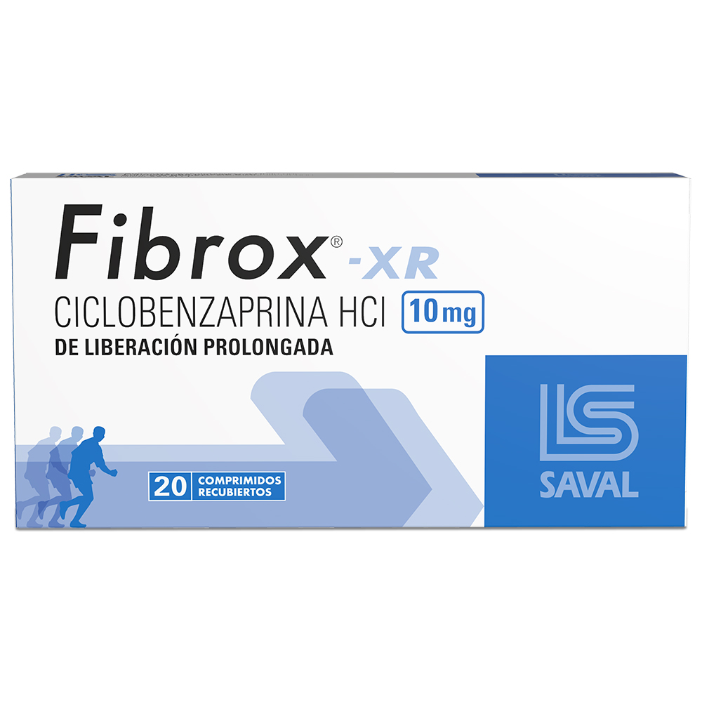 Fibrox Ciclobenzaprina 10 mg 20 Comprimidos | Cruz Verde