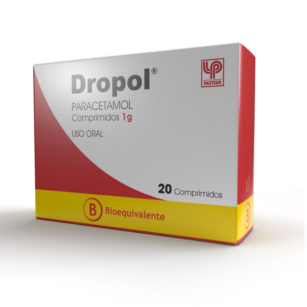 Dropol Paracetamol 1 gr 20 Comprimidos | Cruz Verde