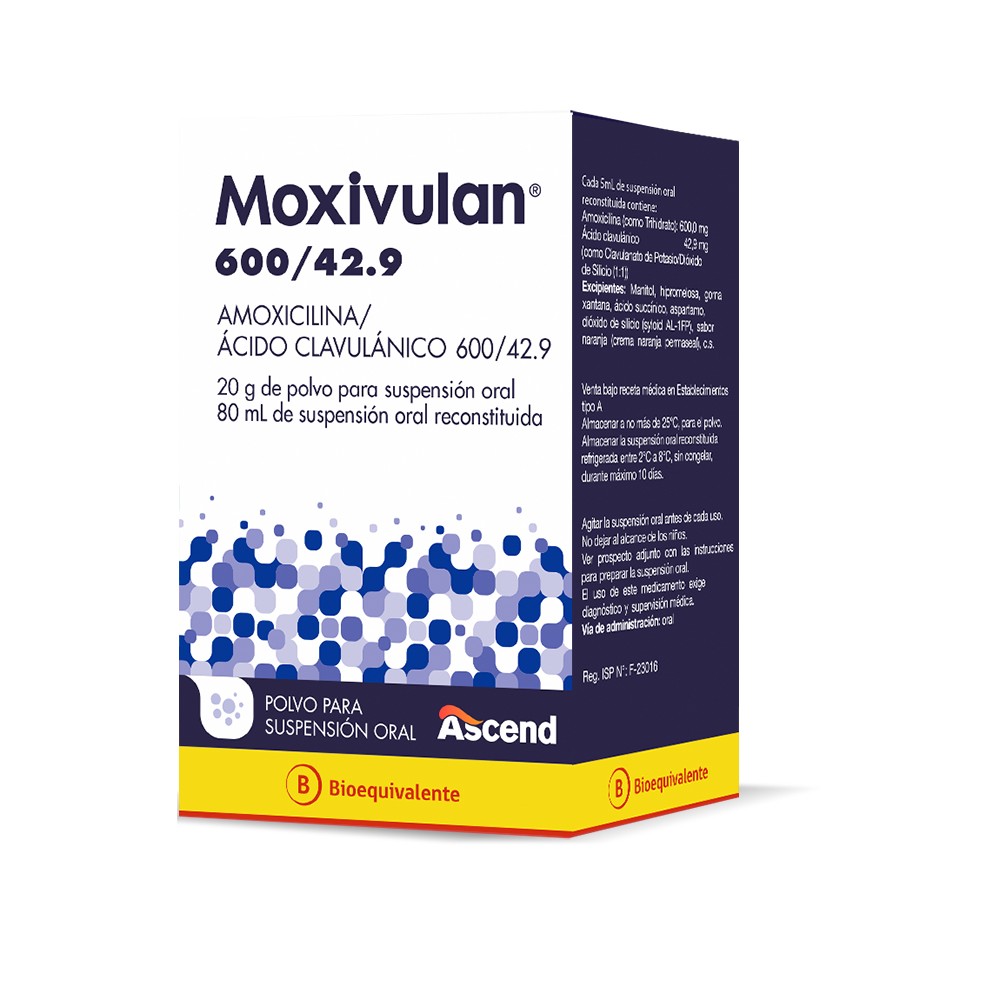 Moxivulan 600 mg Polvo para Suspensión Oral 80 mL | Cruz Verde