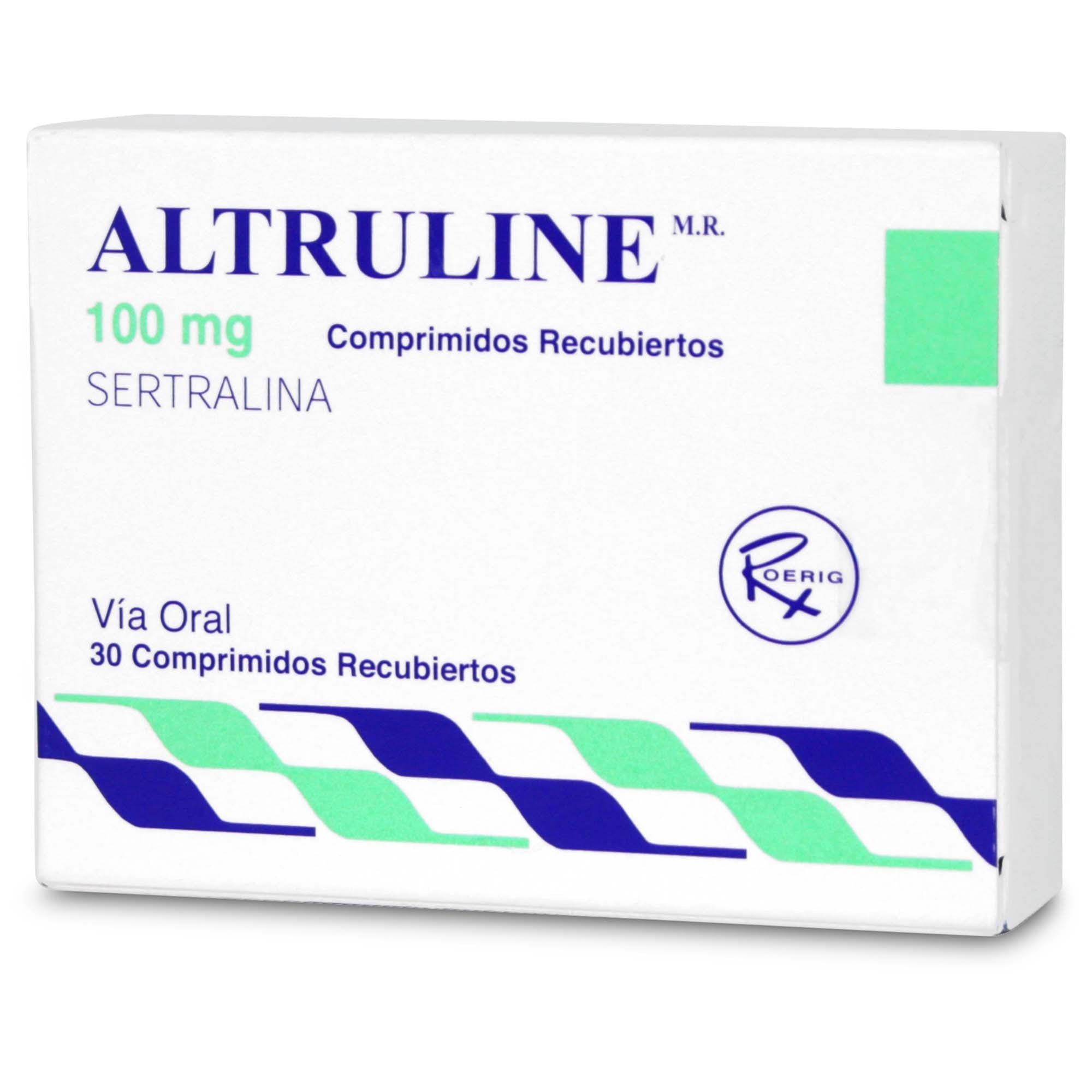Altruline Sertralina 100mg 30 Comprimidos Recubiertos - FarmaCompara