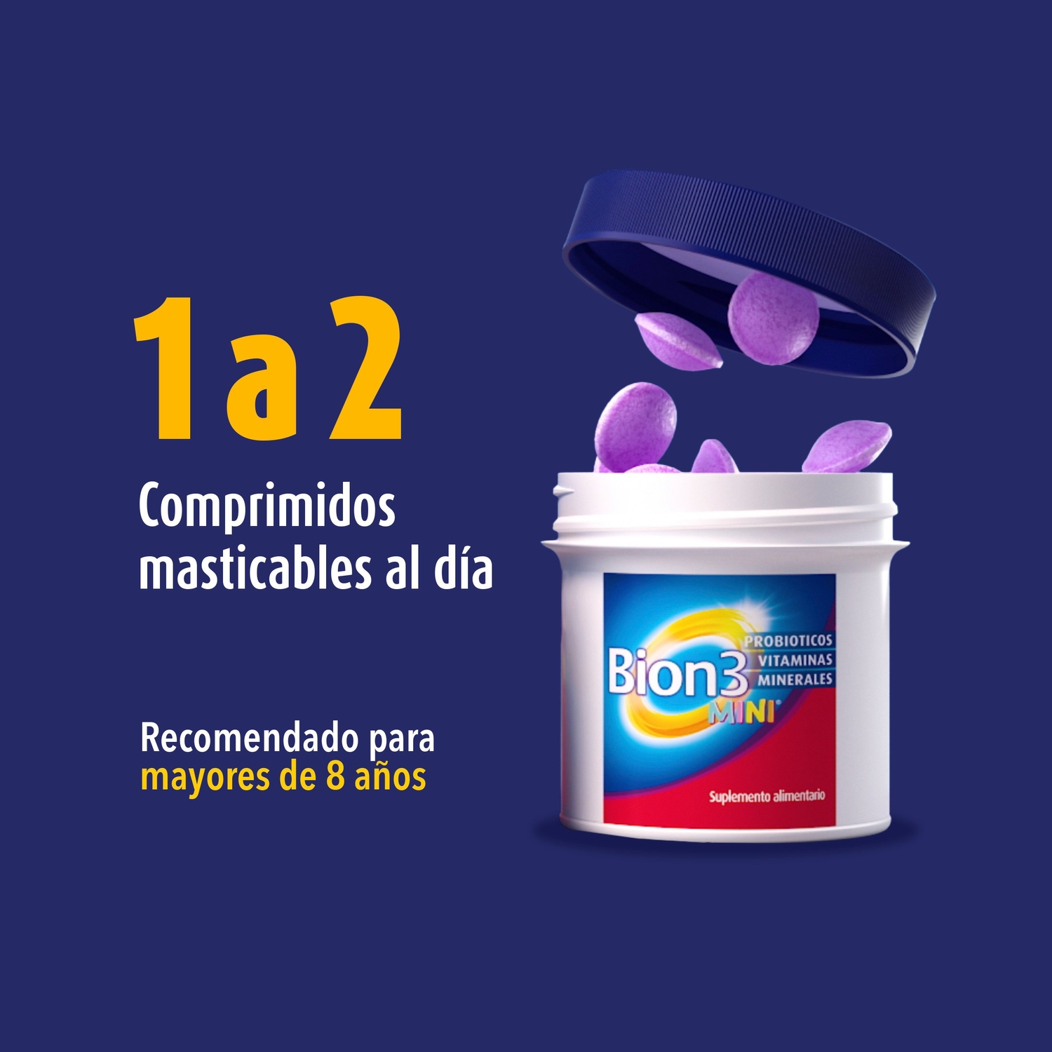 Bion 3 Mini 300 mcg - 30 Comprimidos | Cruz Verde