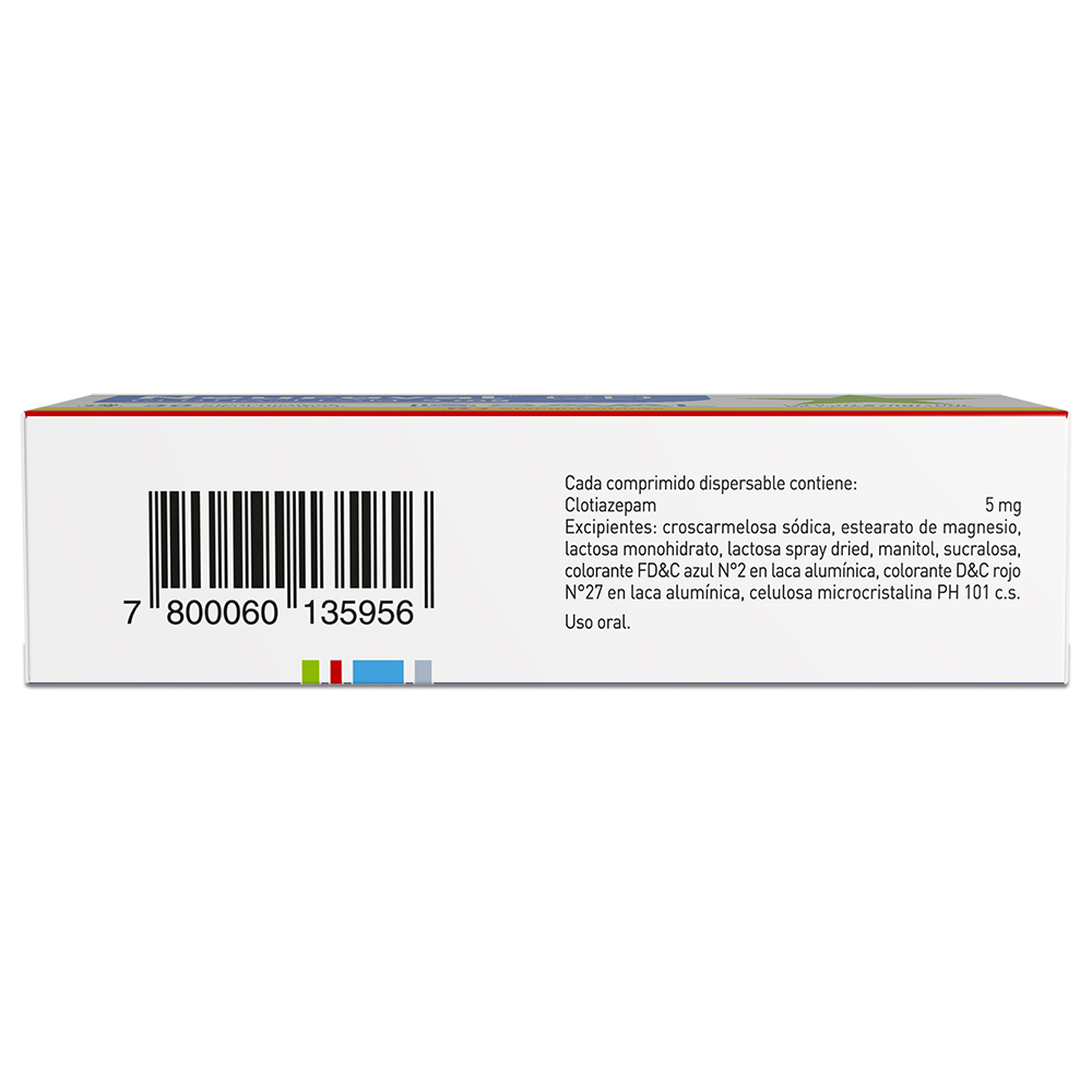 Neuroval CD Clotiazepam 5 mg 30 Comprimidos Dispersable | Cruz Verde