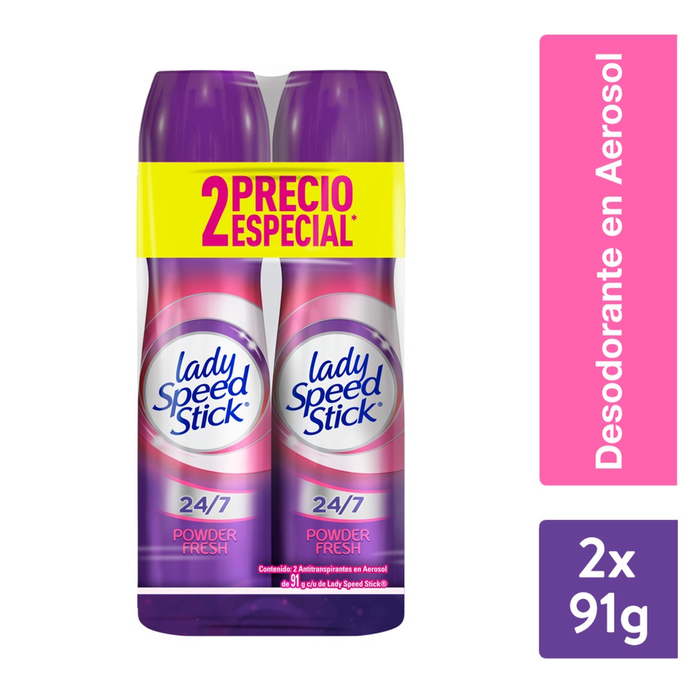 Desodorante en spray fresh 91g 2u | Cruz Verde
