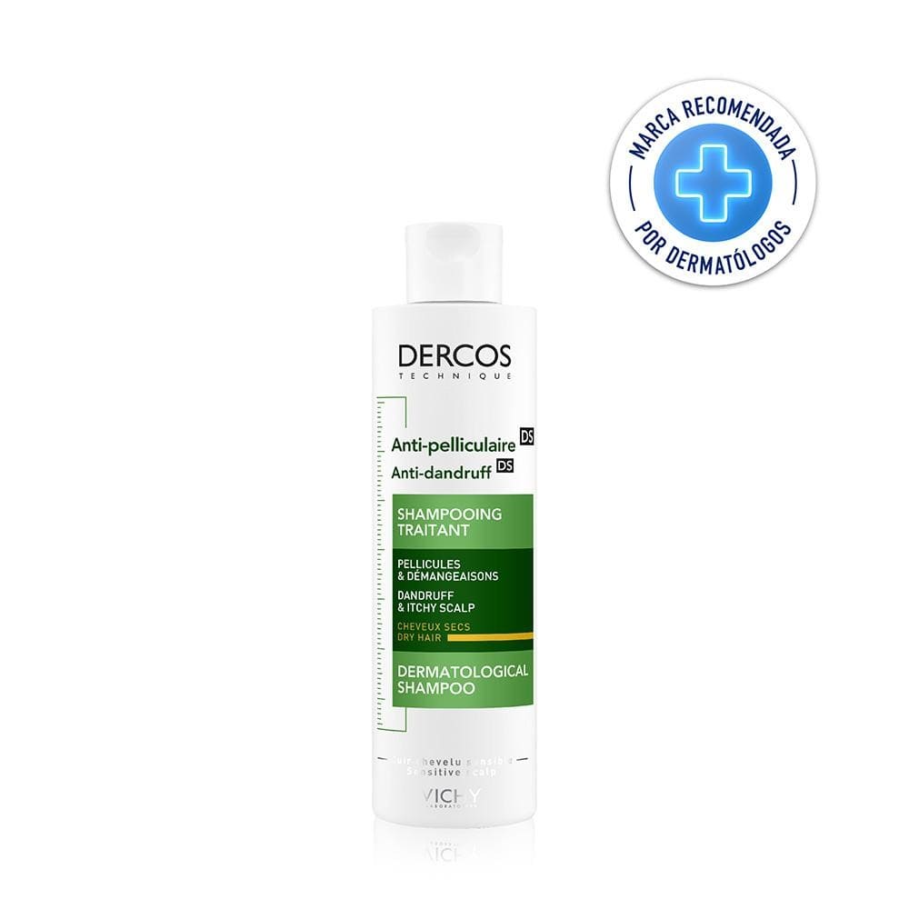 Dercos Shampoo Anticaspa Caspa Picores Cabello Seco 200 mL - FarmaCompara