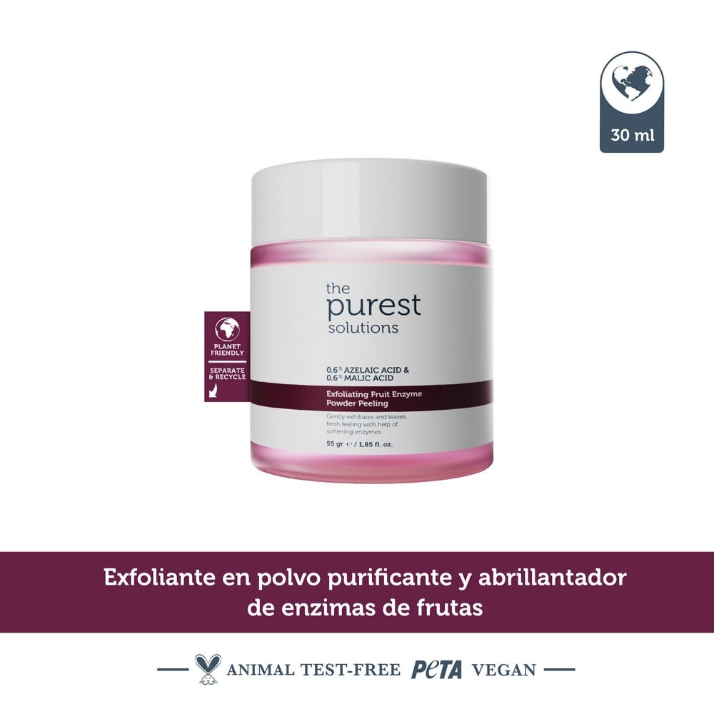 Exfoliante Enzimático de Frutas Peeling En Polvo. 0,6% Ácido Azelaico y ...