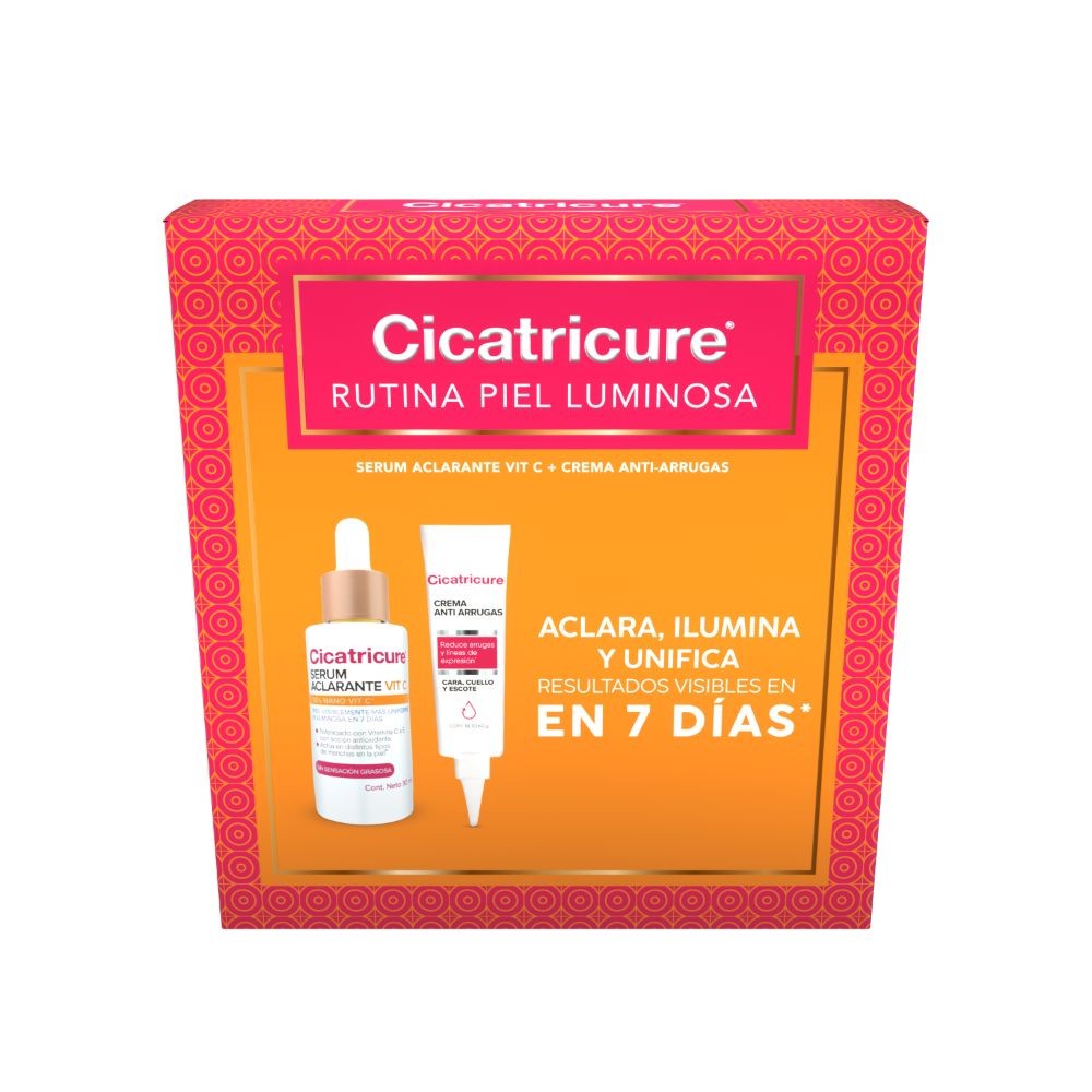 Pack Serum Aclarante Vitamina C 30 ml + Crema Anti-Arrugas 30 Grs ...