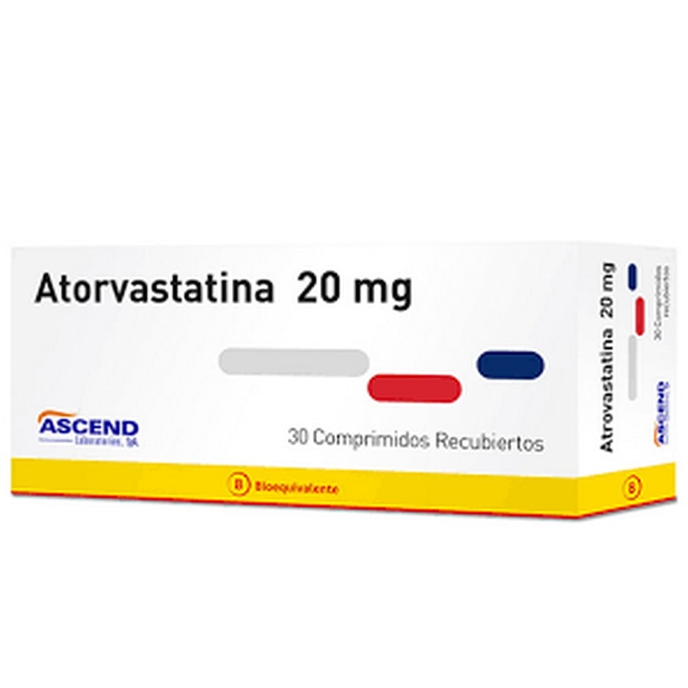 Atorvastatina 20 mg 30 Comprimidos | Cruz Verde