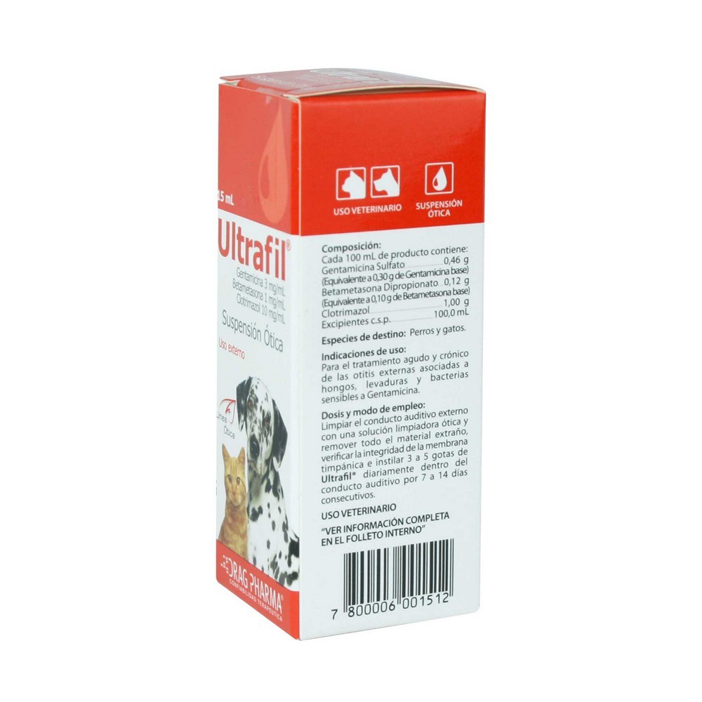 Ultrafil Gentamicina 3 mg / ml · 15 ml | Cruz Verde