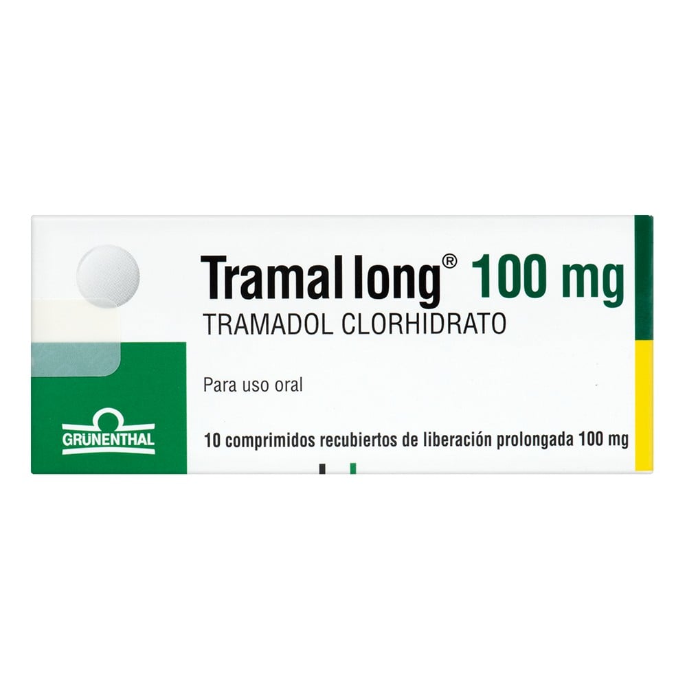 Tramal Long 100 mg 10 Comprimidos Recubiertos De Liberacion Prolongada | Cruz Verde