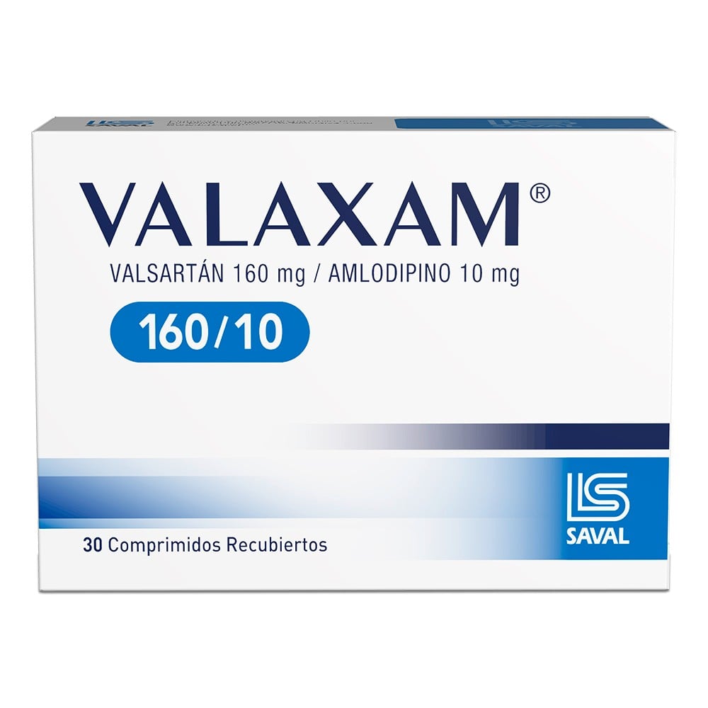 Valaxam AmLodipino 160 mg 30 Comprimidos | Cruz Verde