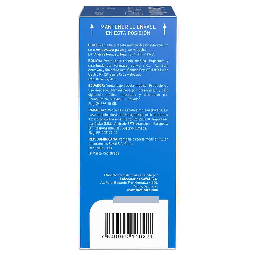 Clavinex Duo Forte 800/57 Amoxicilina 57 mg/5mL Suspensión 35 mL | Cruz ...