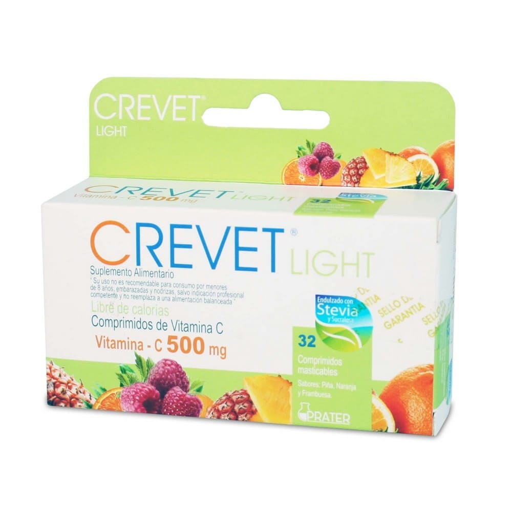 Crevet Light Suplemento Alimentario 500 mg 32 Comprimidos | Cruz Verde