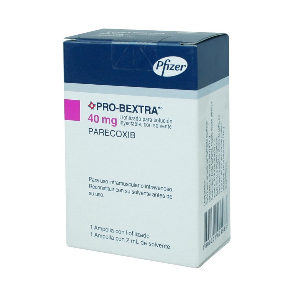 Pro-Bextra Parecoxib 40 mg 1 Ampolla | Cruz Verde