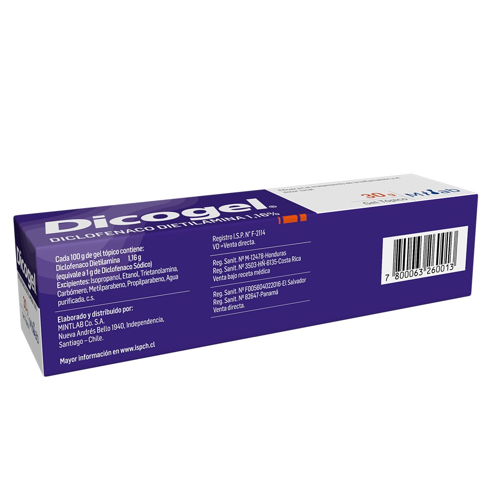 Dicogel Diclofenaco Dietilamonio 1,16% Gel Tópico 30 gr | Cruz Verde