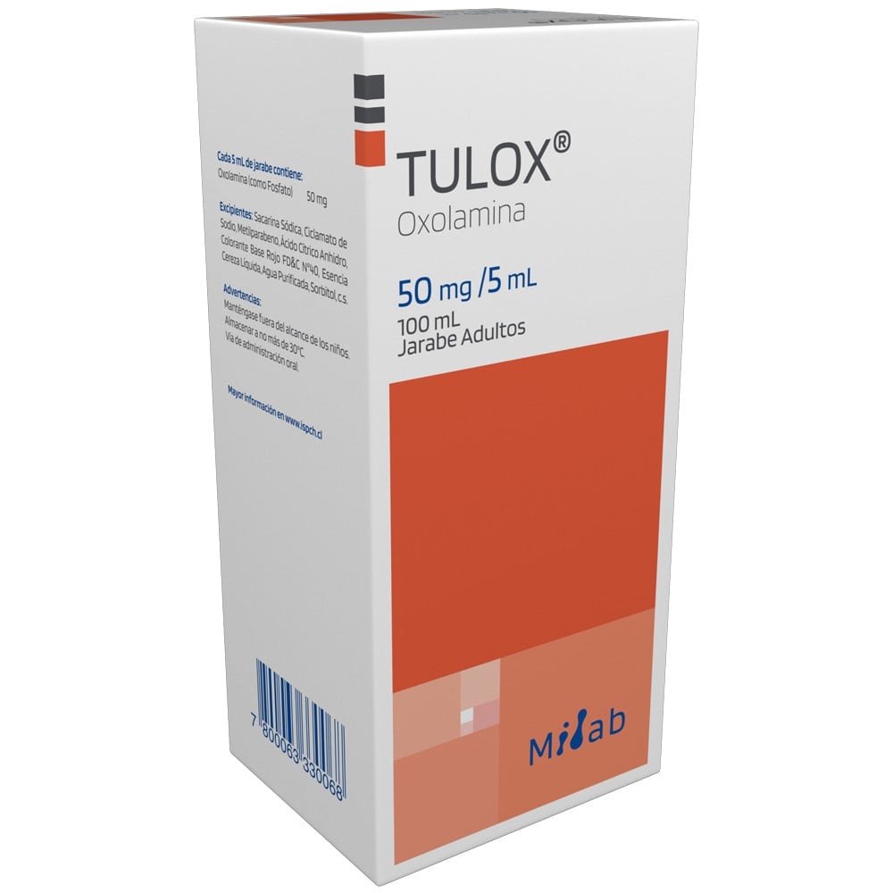 Tulox Adulto Oxolamina 50 mg / 5 mL Jarabe 100 mL | Cruz Verde
