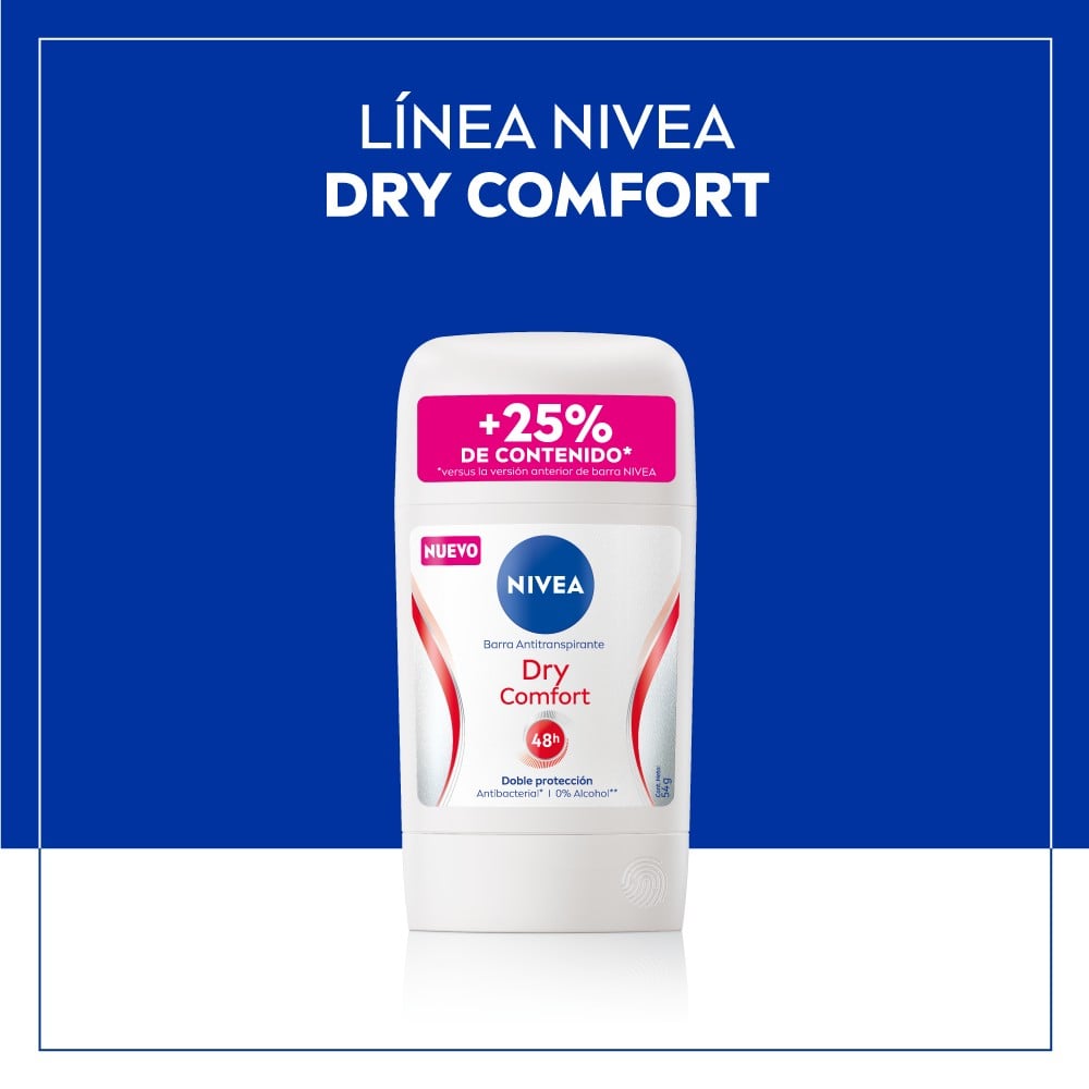 Barra Black&White Dry Comfort Femenino 54g | Cruz Verde