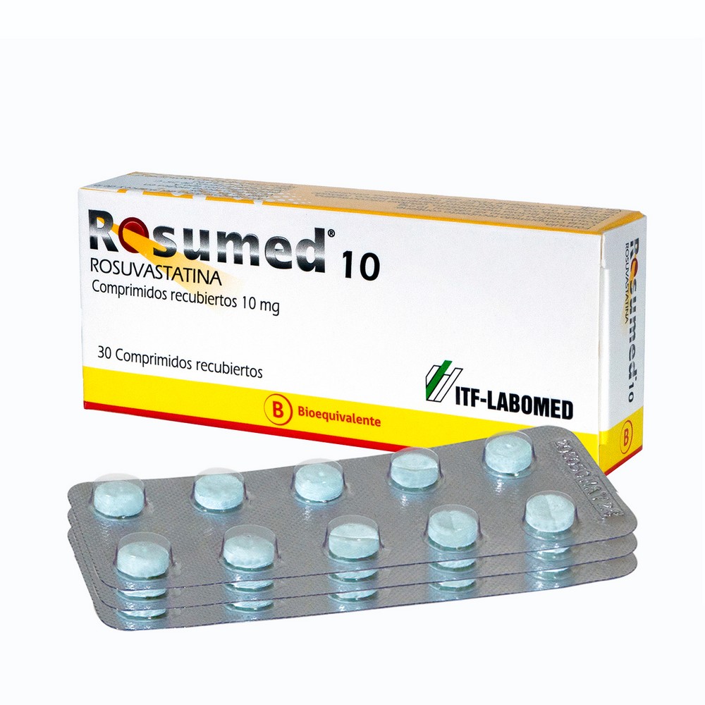 Rosumed 10 Rosuvastatina 10 mg 30 Comprimidos | Farmacias Cruz Verde