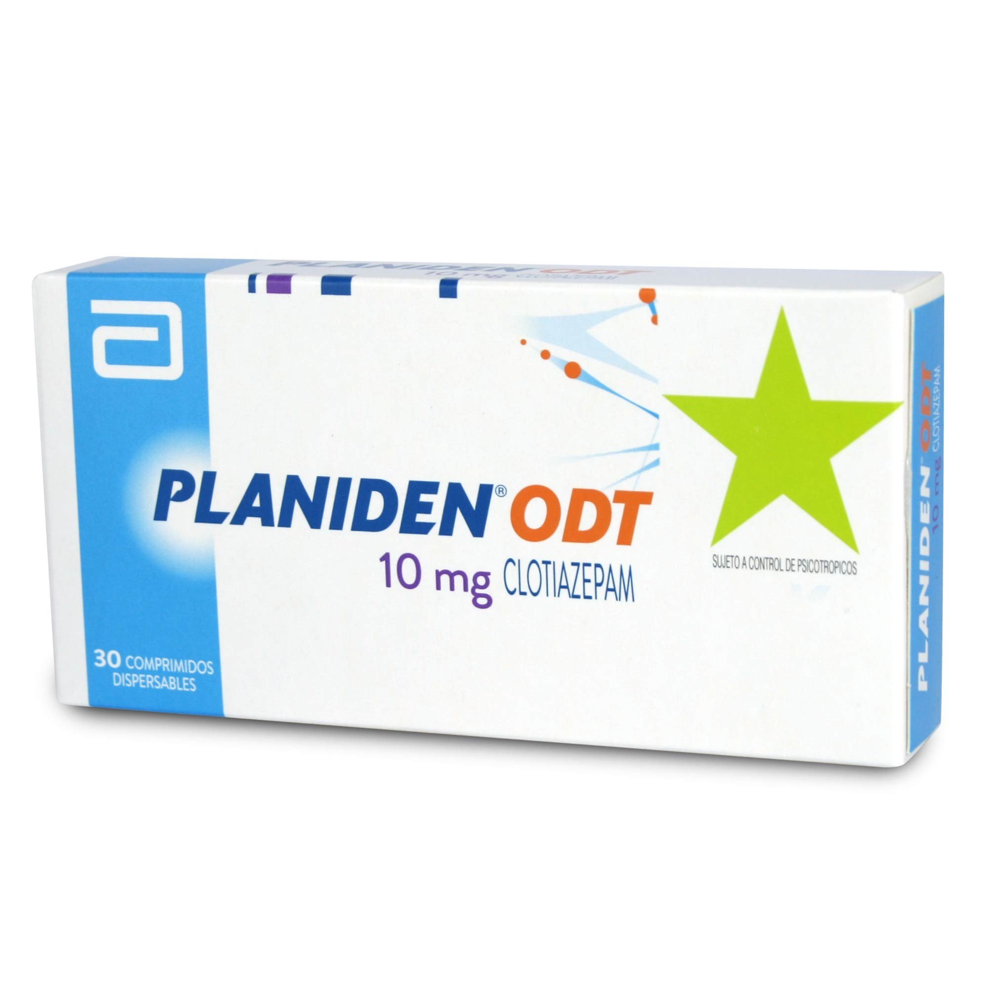 Planiden ODT Clotiazepam 10 mg 30 Comprimidos Dispersable