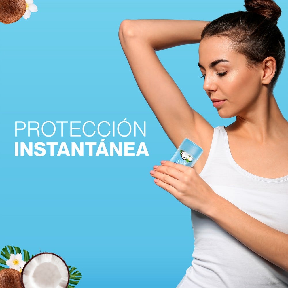 Antitranspirante en Gel Secret Coco 45G 2 Un | Cruz Verde