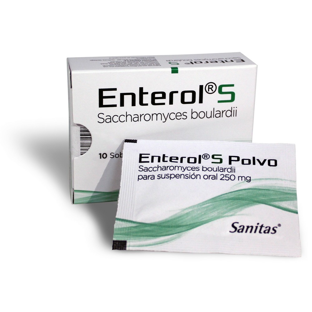 Enterol S Saccharomyces Boulardii 250 mg Suspensión Oral 10 Sobres ...