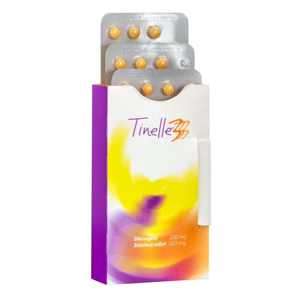 Tinelle 3 Dienogest 2 mg Etinilestradiol 0,03 mg 91 Comprimidos ...