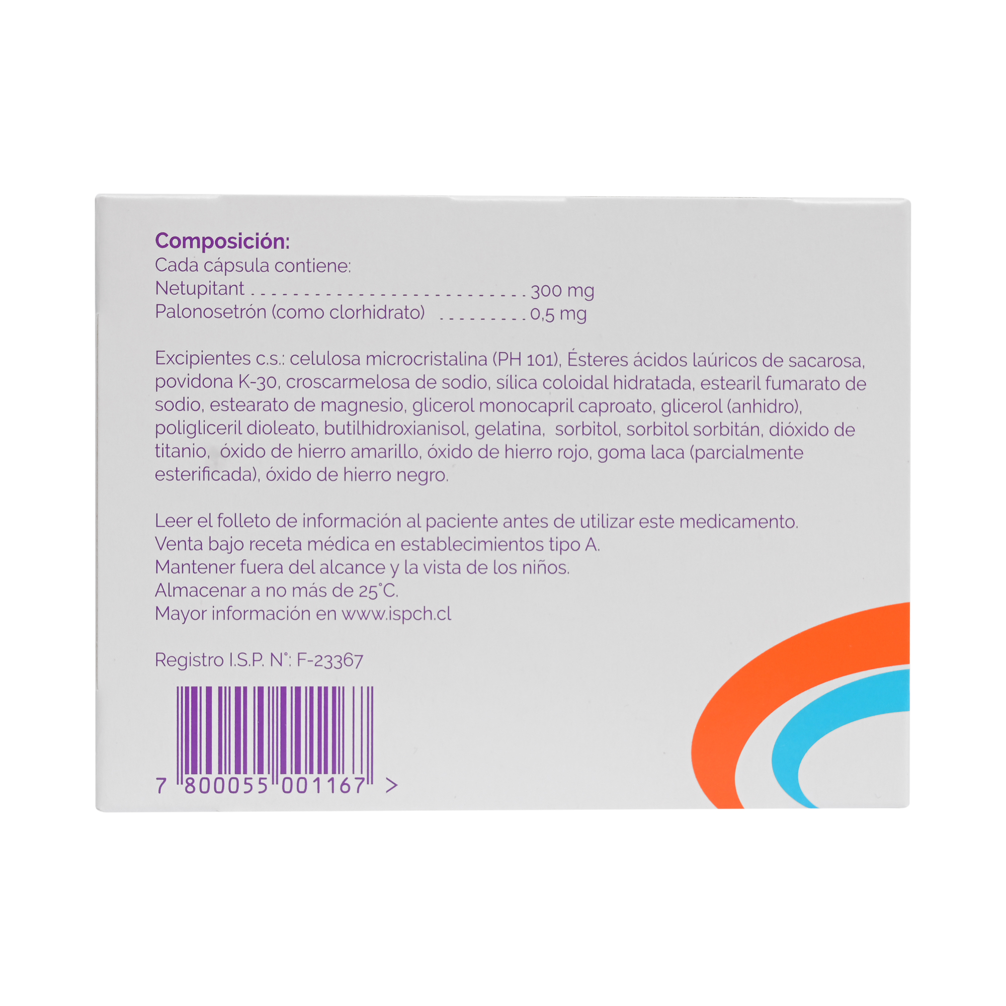 Akynzeo Netupitant 300 mg Palonosetrón 0,5 mg 1 Cápsula | Cruz Verde