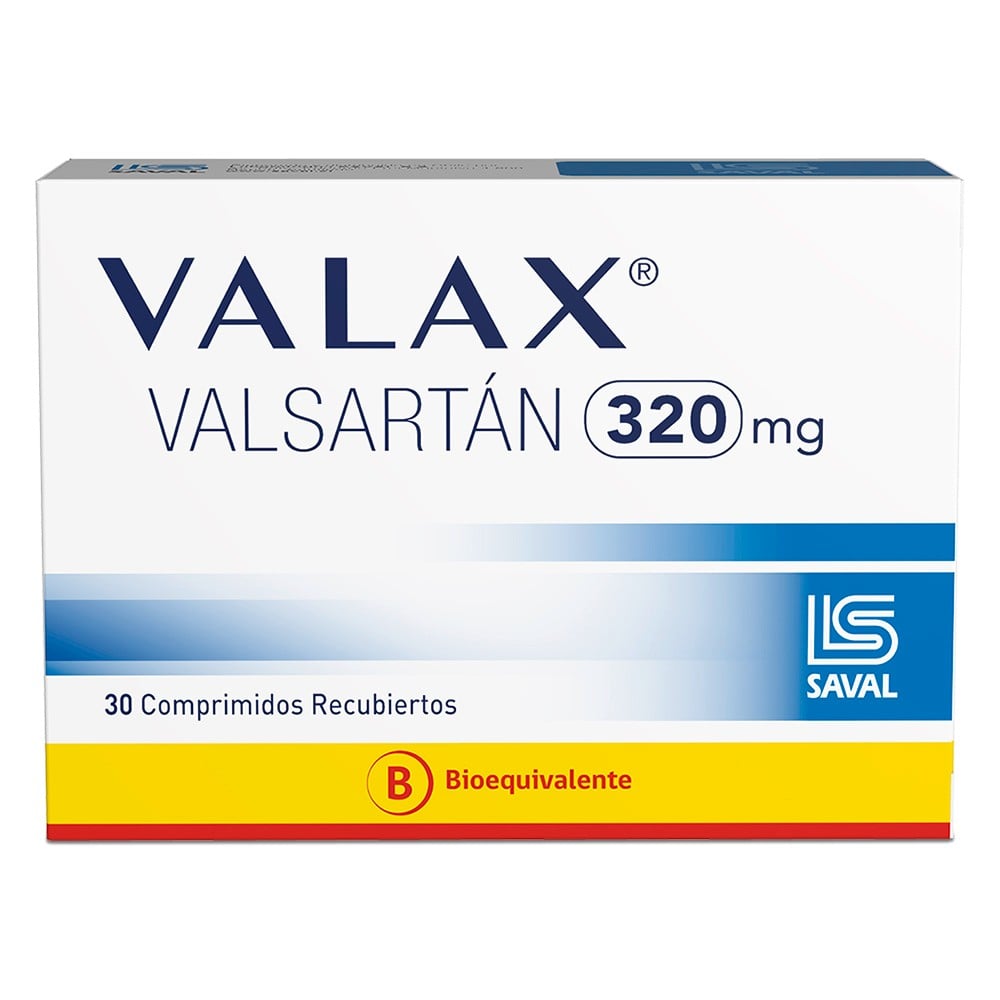 Valax Valsartán 320 mg 30 Comprimidos Recubiertos | Cruz Verde