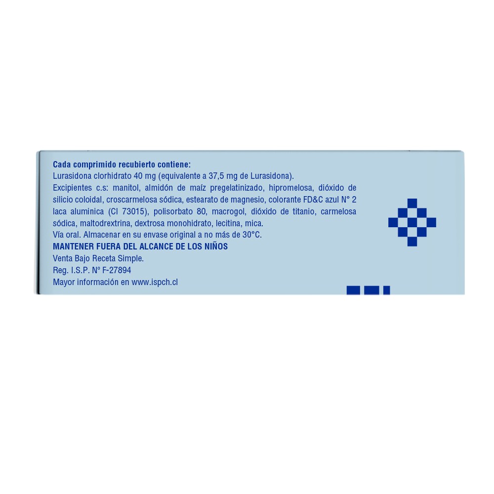 Luradon 40 mg 30 Comprimidos Recubiertos | Cruz Verde